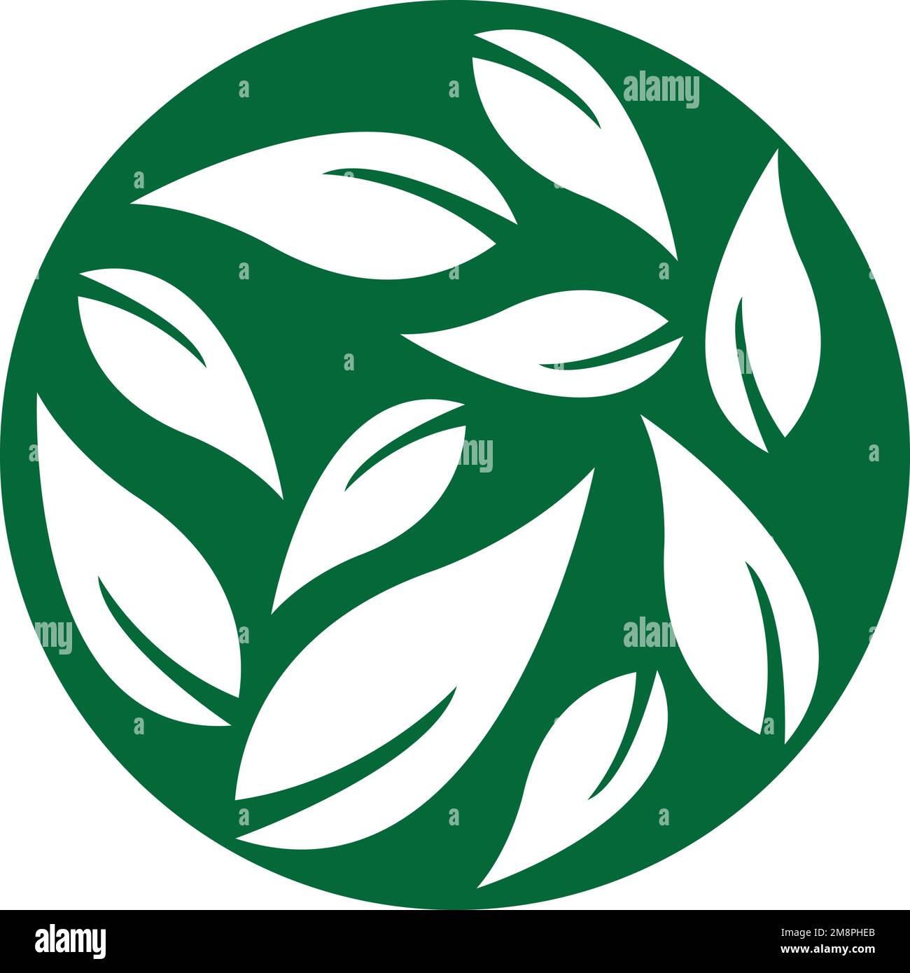 leaf logo icon vektor illustration design Stock Vector Image & Art - Alamy