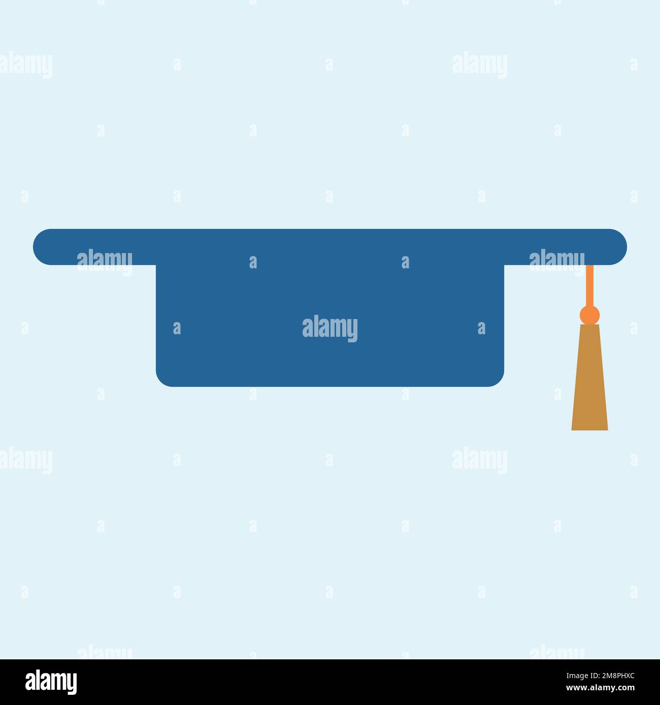 Degree cap in blue and gold vector file Stock Vector Image & Art - Alamy