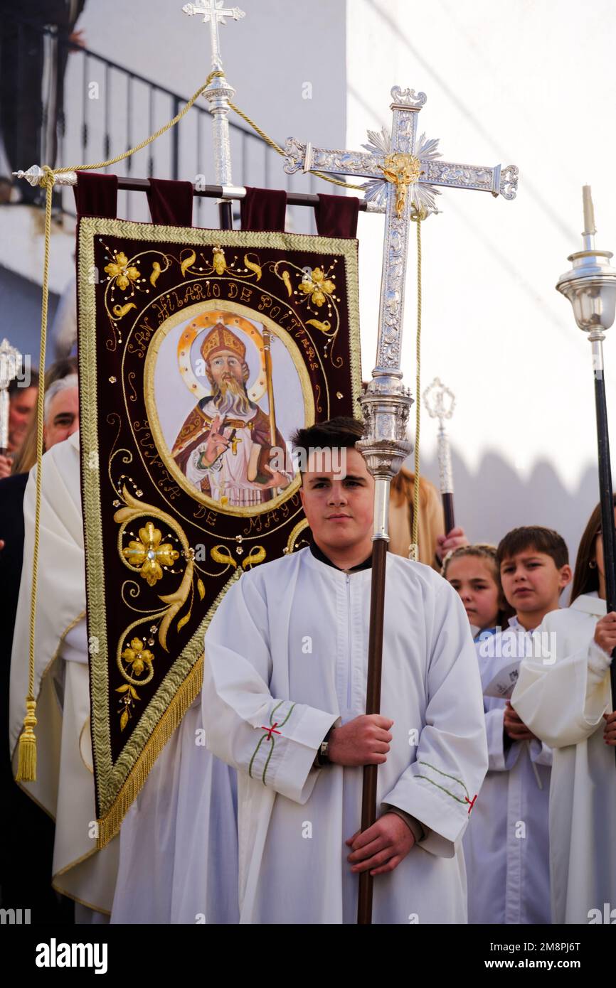 Festival of Saint Hilary of Poitiers in the mountain top pueblo of ...