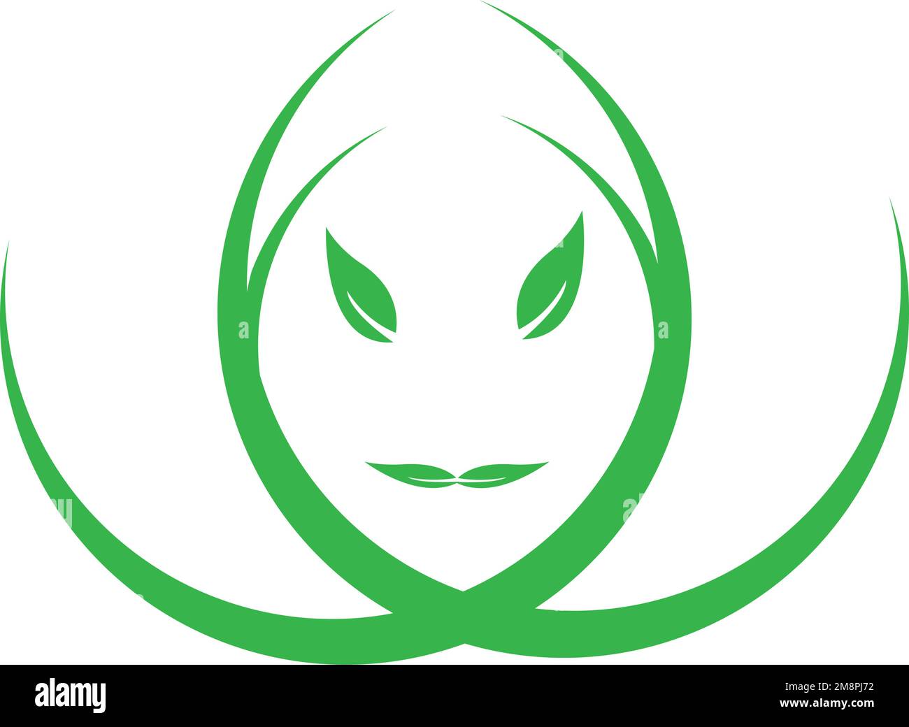 leaf logo icon vektor illustration design Stock Vector Image & Art - Alamy