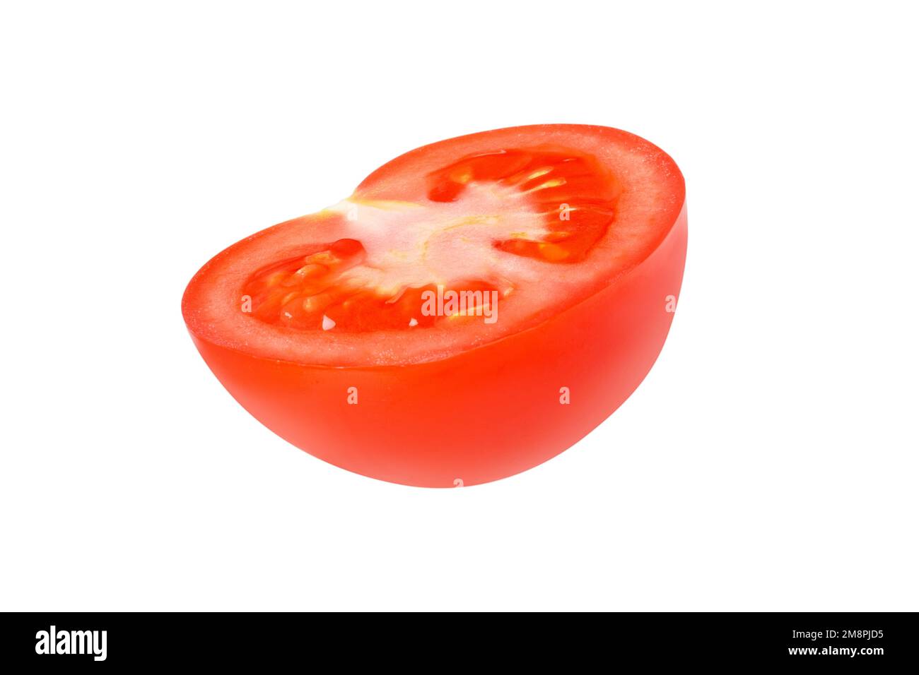 Tomato cut in half. Fresh, juicy. Tomato. Half side view. Isolated ...