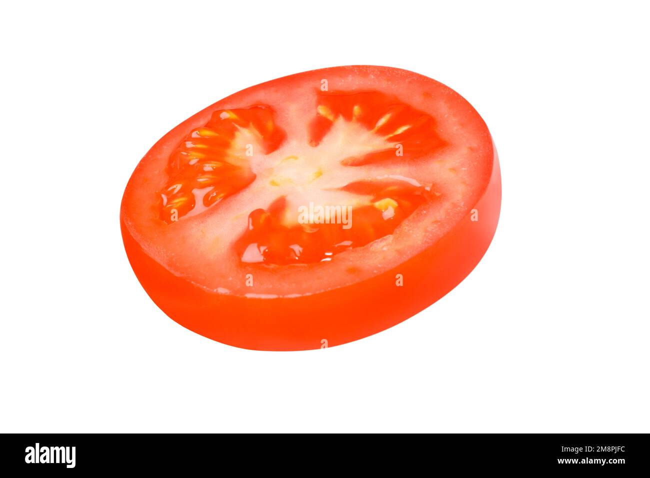 Tomato sliced into rings. Fresh, juicy. Tomato. Angle angle. Isolated ...