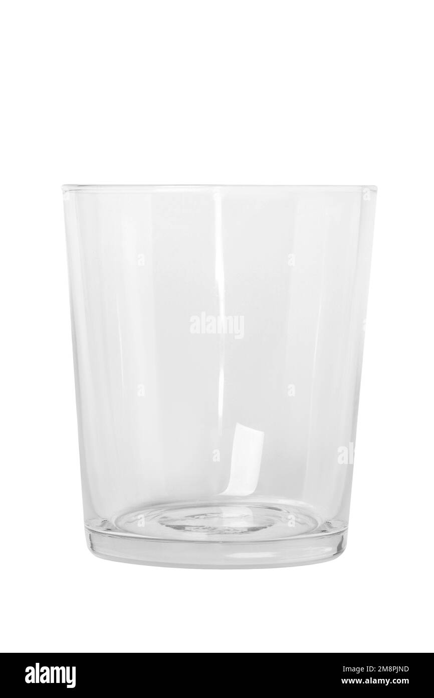 Glass empty glass of medium size. Isolated Stock Photo - Alamy