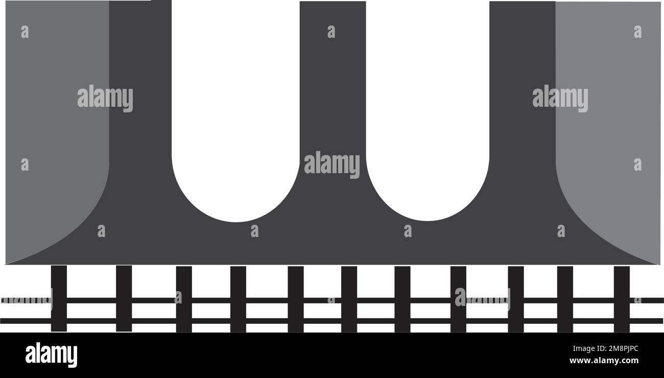 Abstract road bridge icon vector hi-res stock photography and images ...
