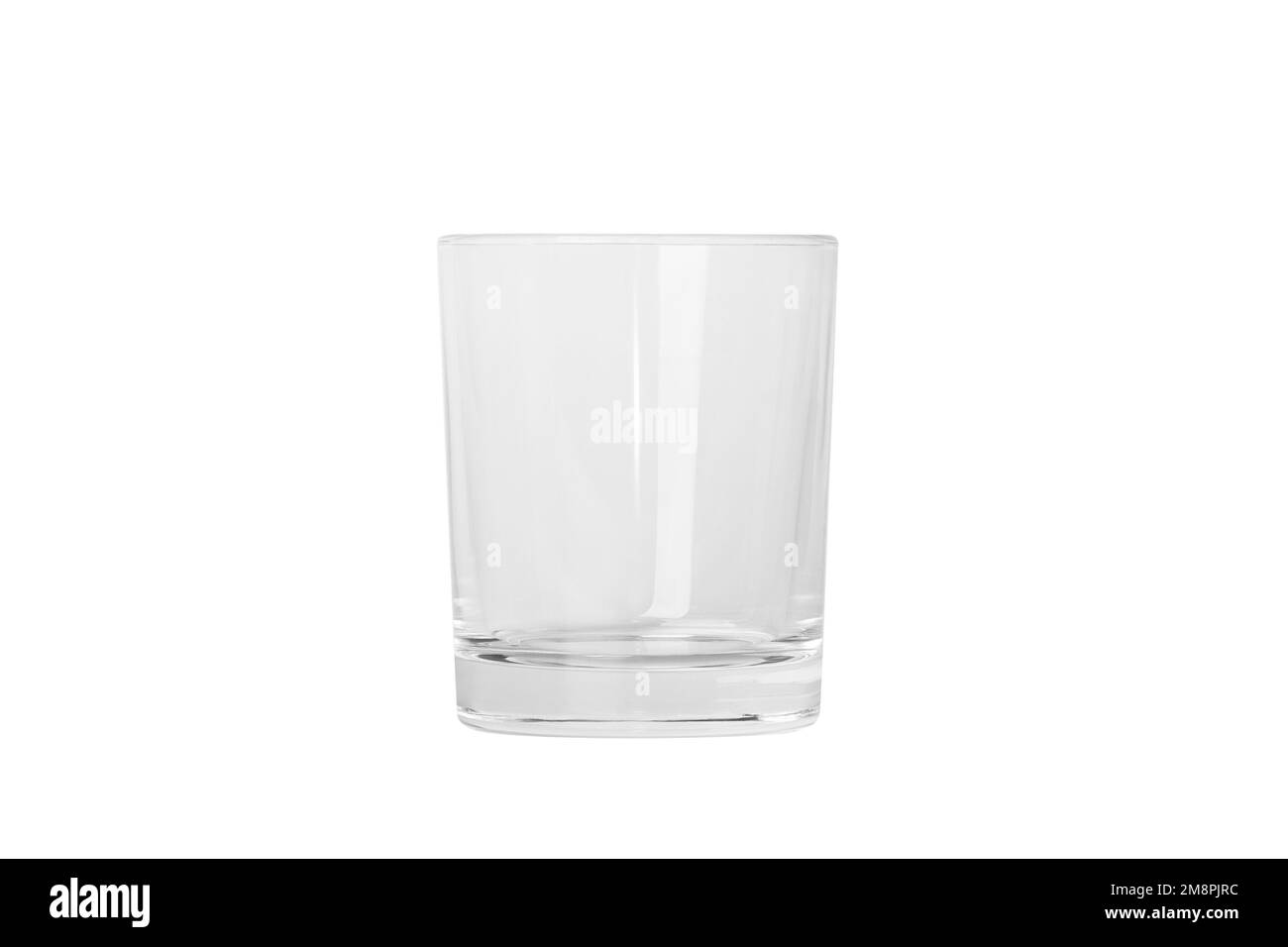 Glass empty glass of medium size. Isolated Stock Photo - Alamy