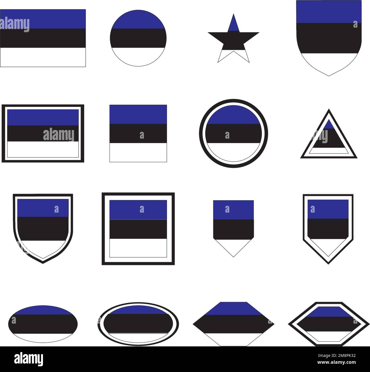 estonian flag logo vektor template Stock Vector Image & Art - Alamy