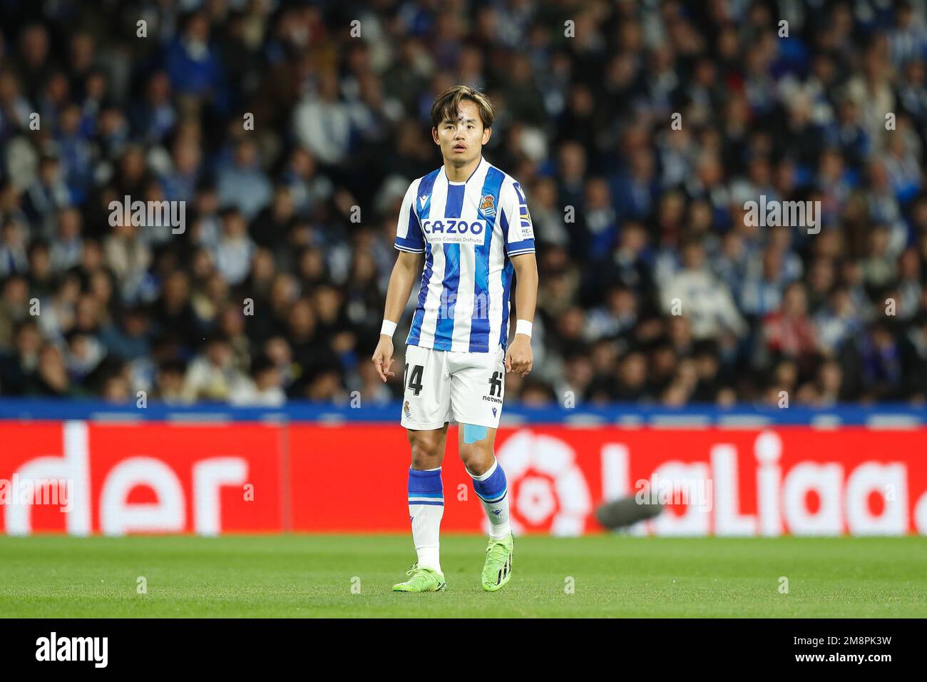 San Sebastian, Spain. 14th Jan, 2023. Takefusa Kubo (Sociedad) Football ...