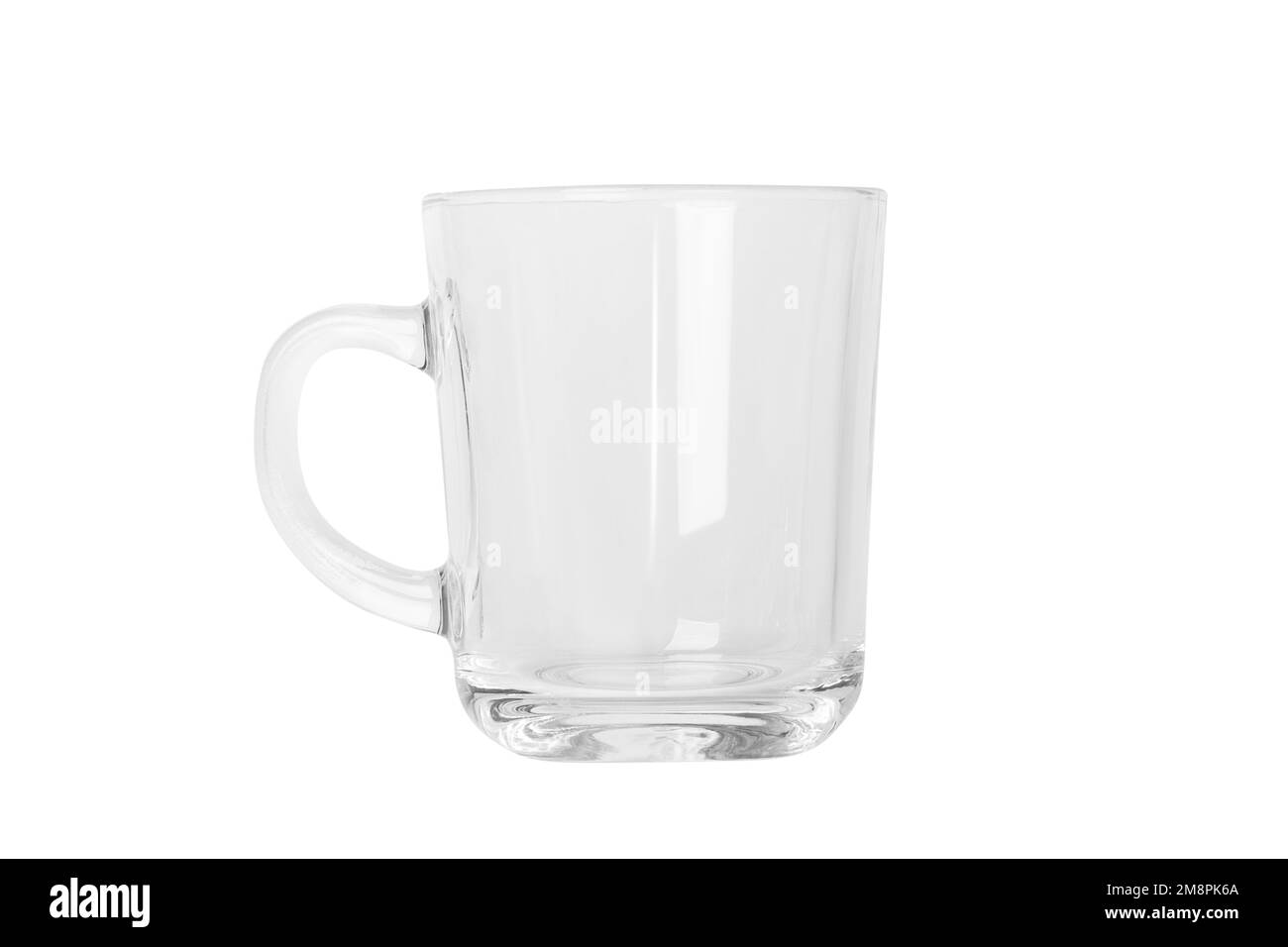 Glass mug, empty cup. isolated Stock Photo - Alamy