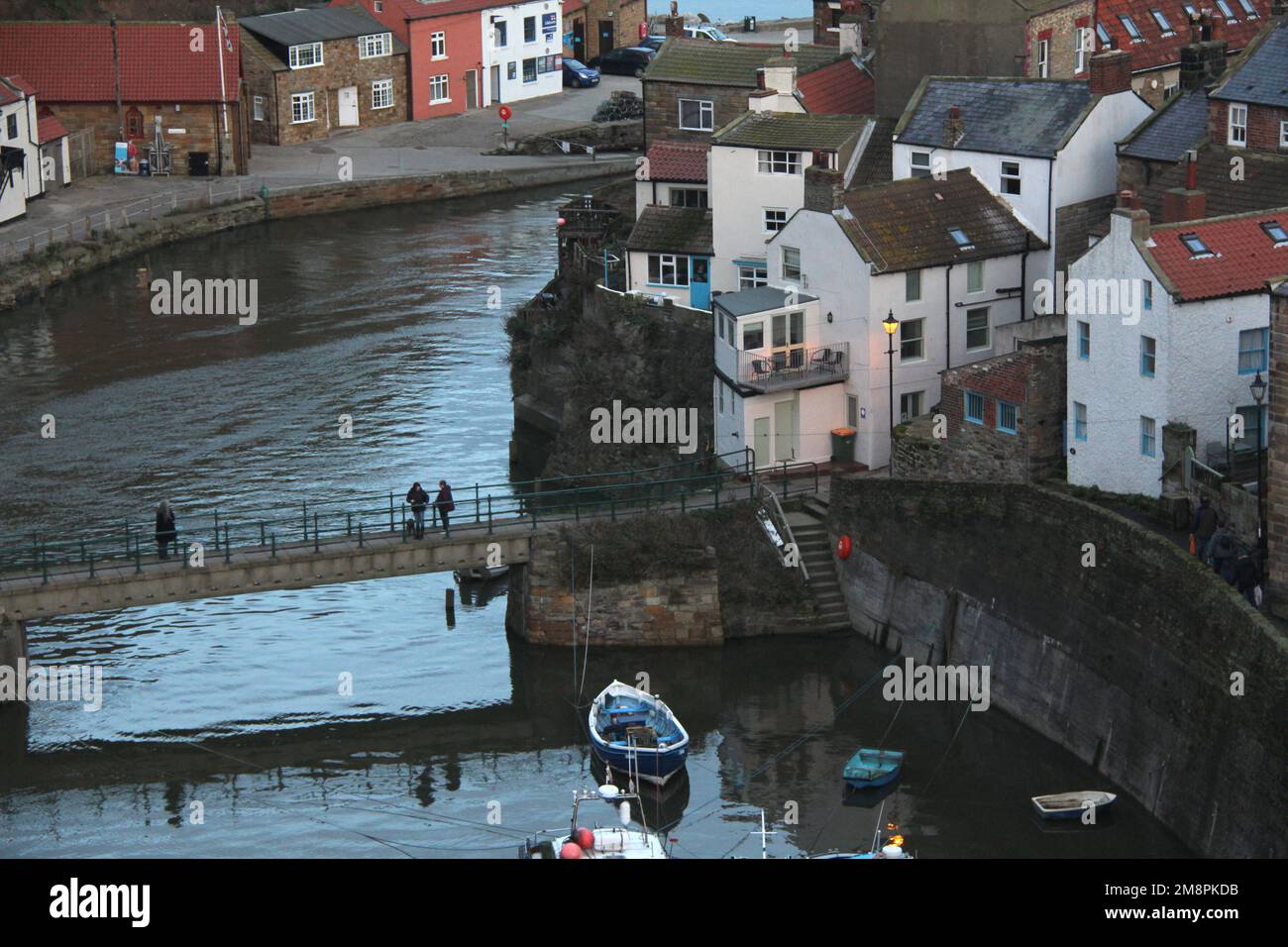 Staithes footbridge hi-res stock photography and images - Alamy