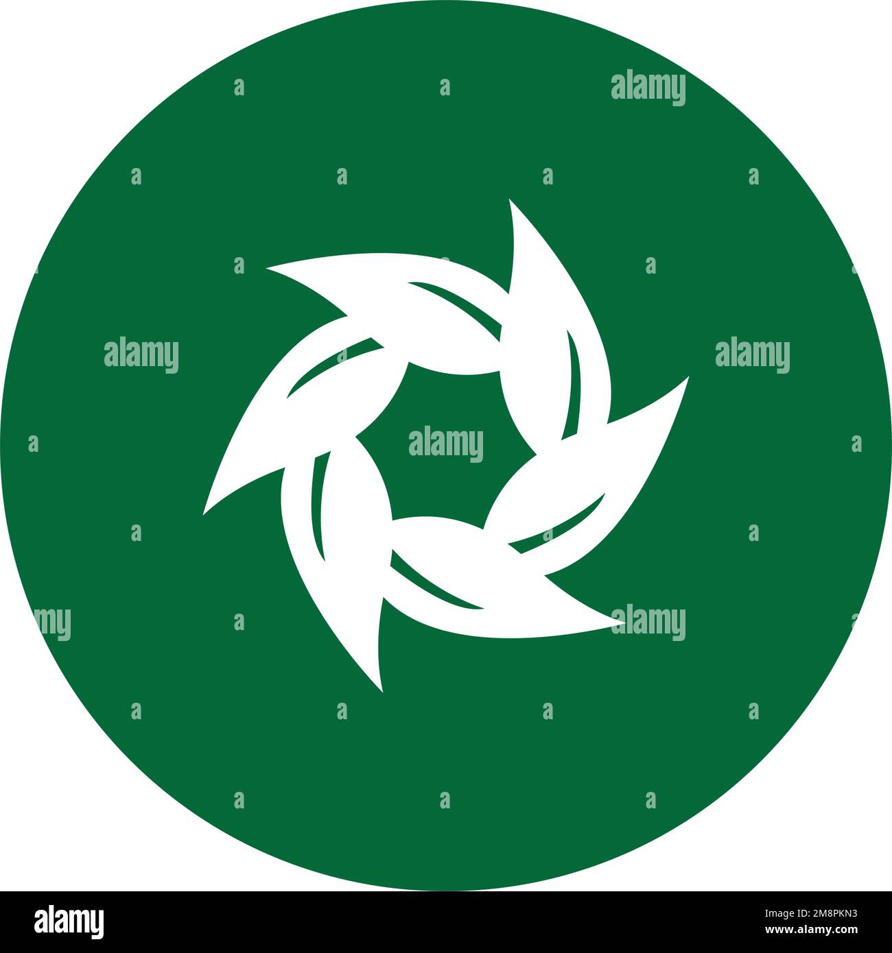 leaf logo icon vektor illustration design Stock Vector Image & Art - Alamy