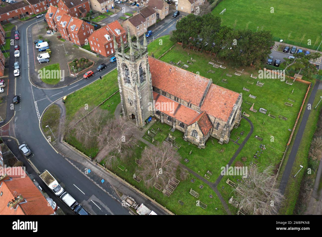 St nicholas church stained glass windows hi-res stock photography and ...