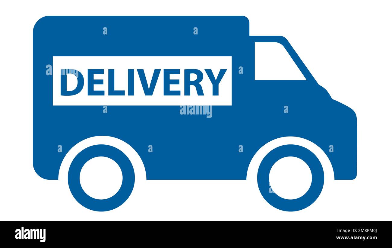 delivery truck icon for transportation apps and websites. Delivery ...