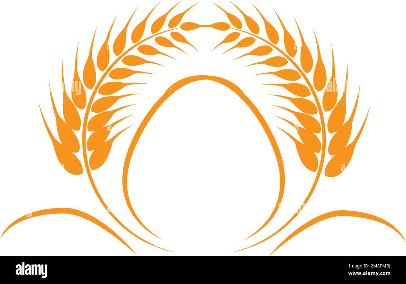 wheat logo vektor illustration design Stock Vector Image & Art - Alamy