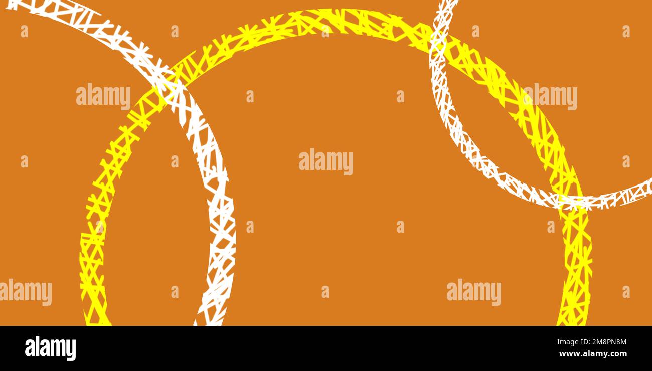Background with various figures of different colors. Calligraphic ...