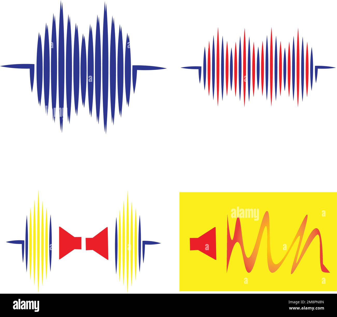sound wave music logo vector template Stock Vector Image & Art - Alamy