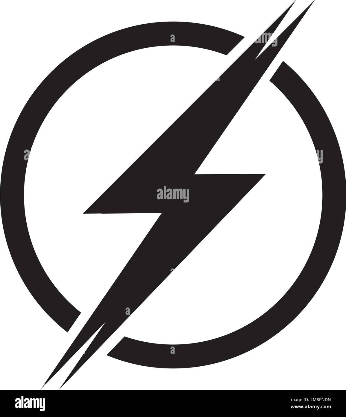 lightning logo vektor illustration design Stock Vector Image & Art - Alamy