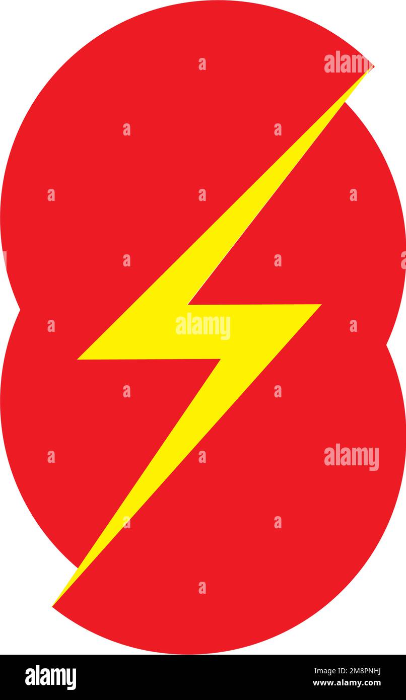 lightning logo vektor illustration design Stock Vector Image & Art - Alamy