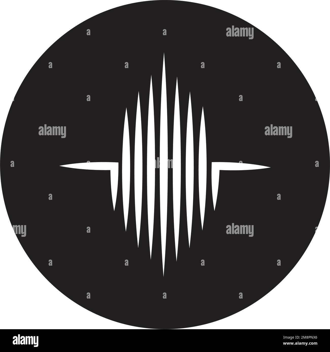 sound wave music logo vector template Stock Vector Image & Art - Alamy