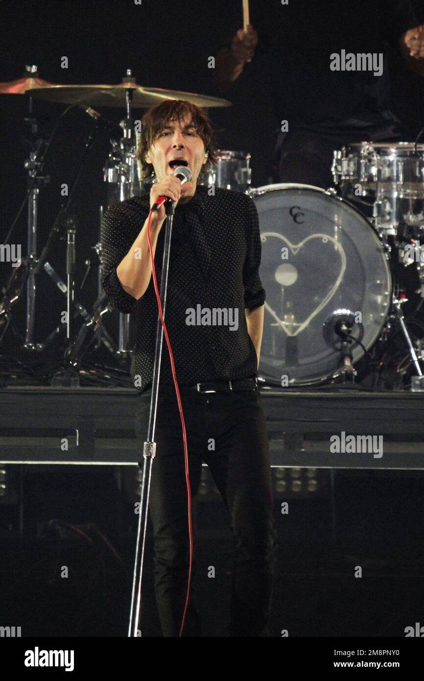 Los Angeles, USA . 14th Jan, 2023. Thomas Mars of Phoenix performs at ...