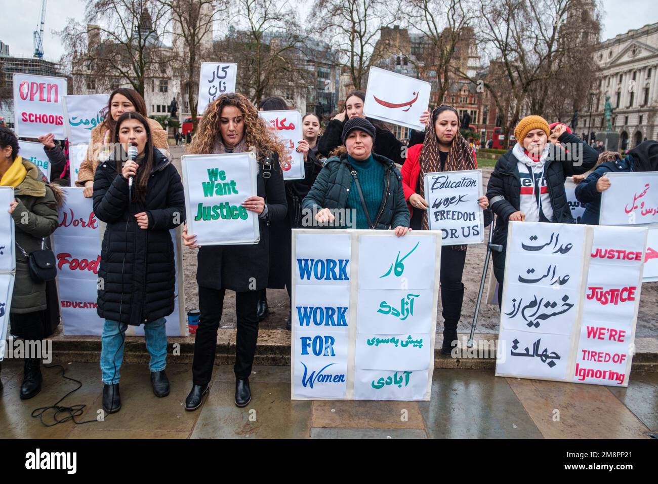 Women of Afghan protest against the treatment of women whilst under the ...