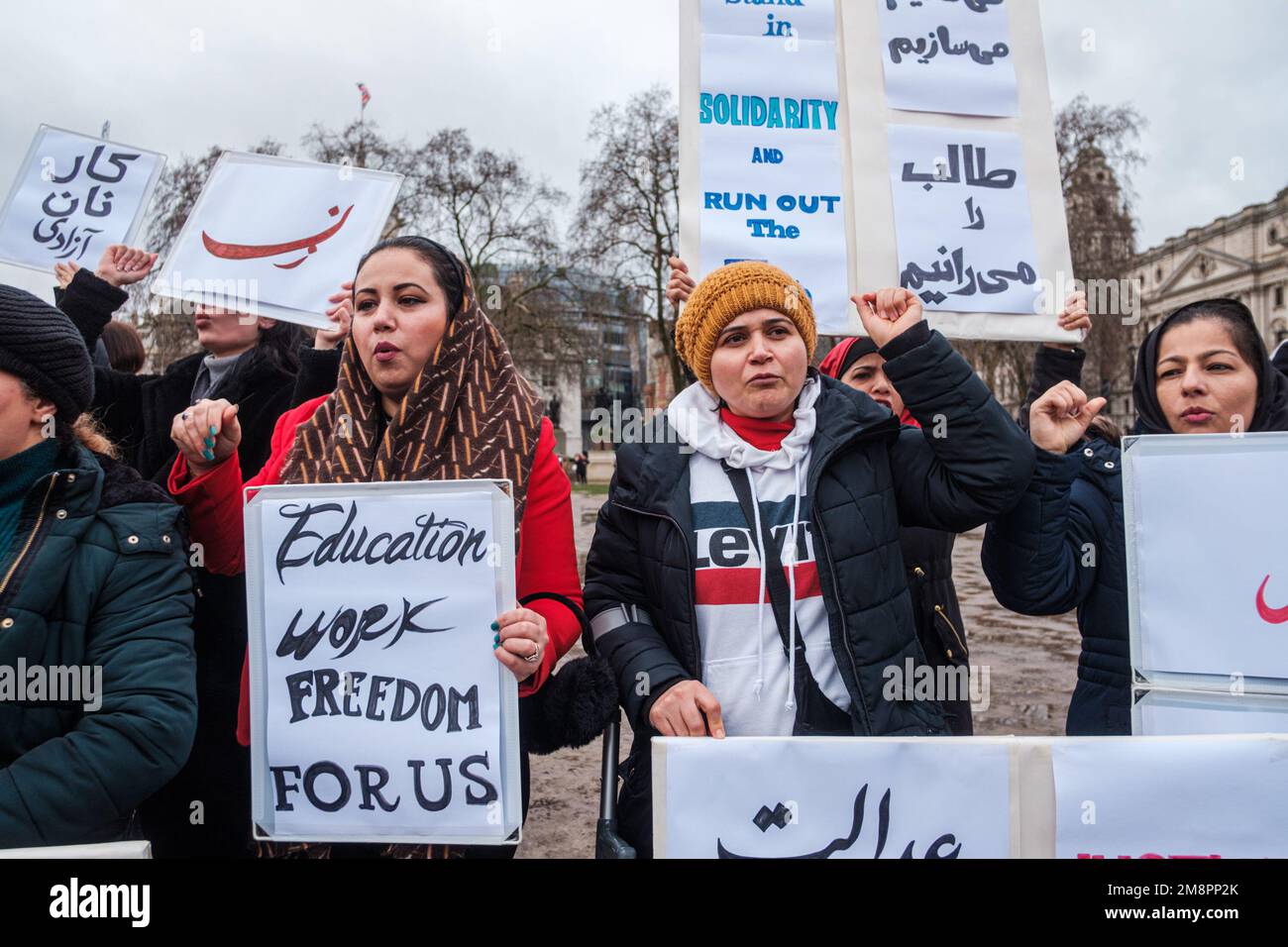 Women of Afghan protest against the treatment of women whilst under the ...