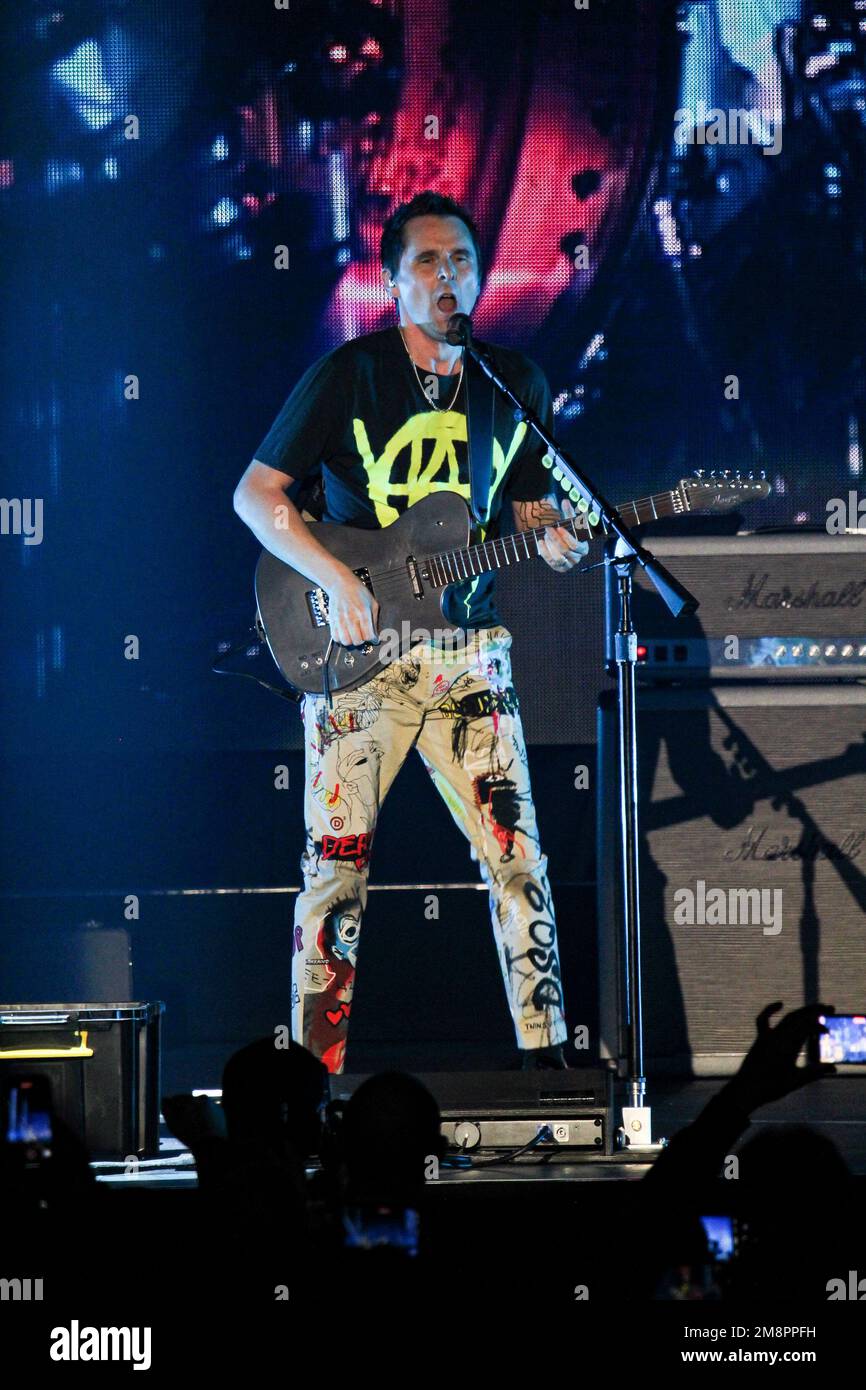 Los Angeles, USA . 14th Jan, 2023. Matt Bellamy of Muse performs at ...