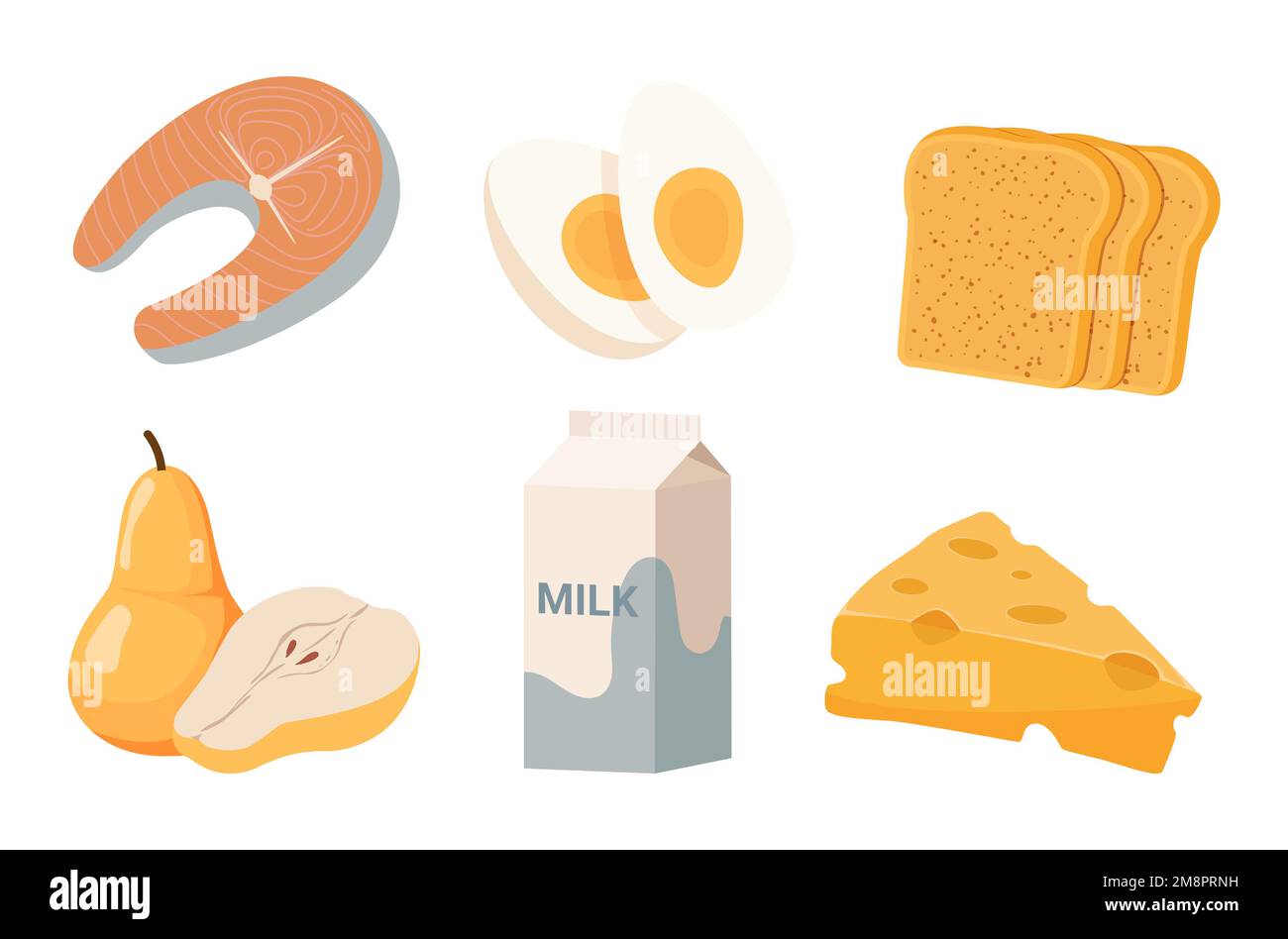 Cooking milk eggs Stock Vector Images - Alamy