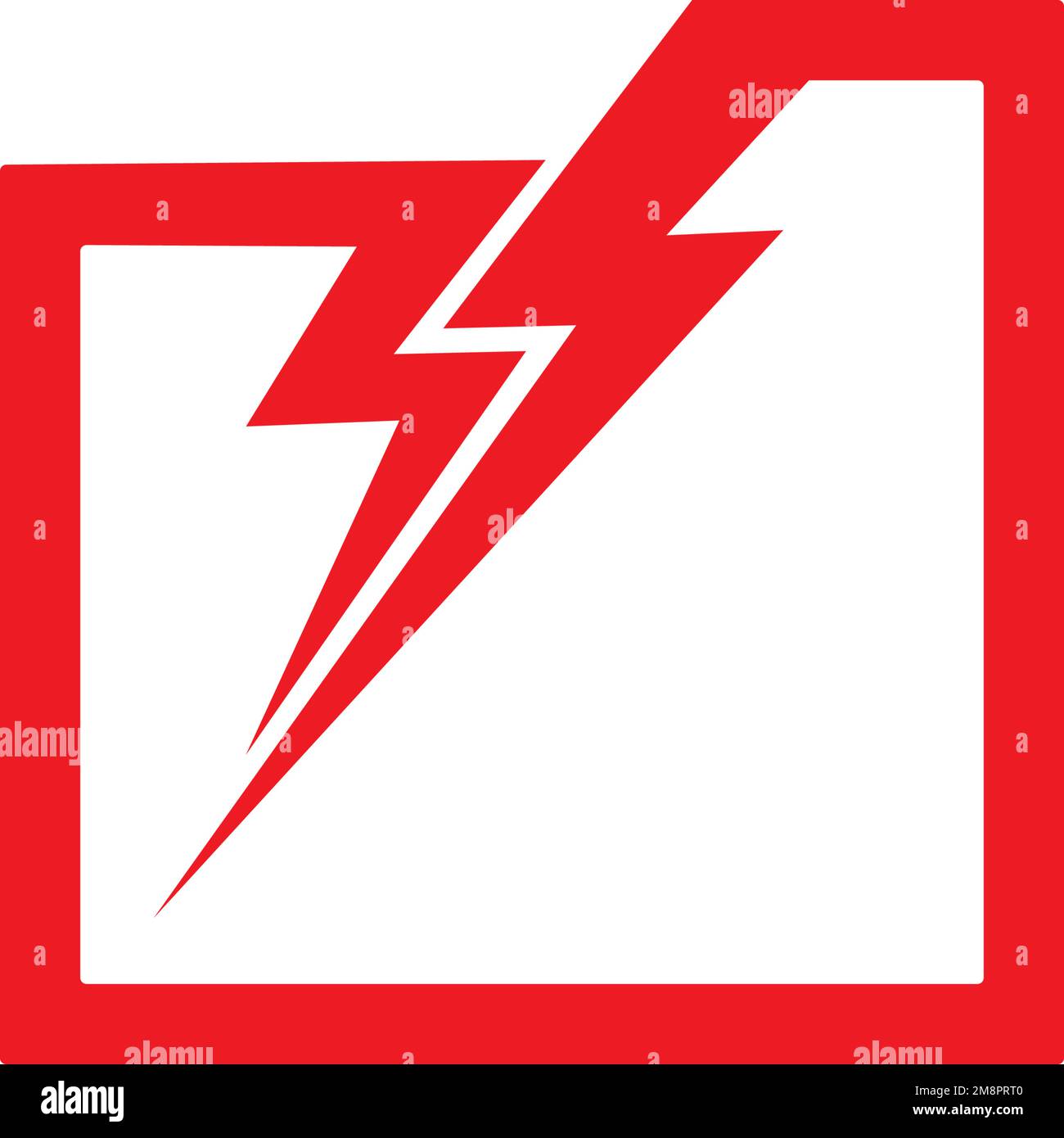lightning logo vektor illustration design Stock Vector Image & Art - Alamy