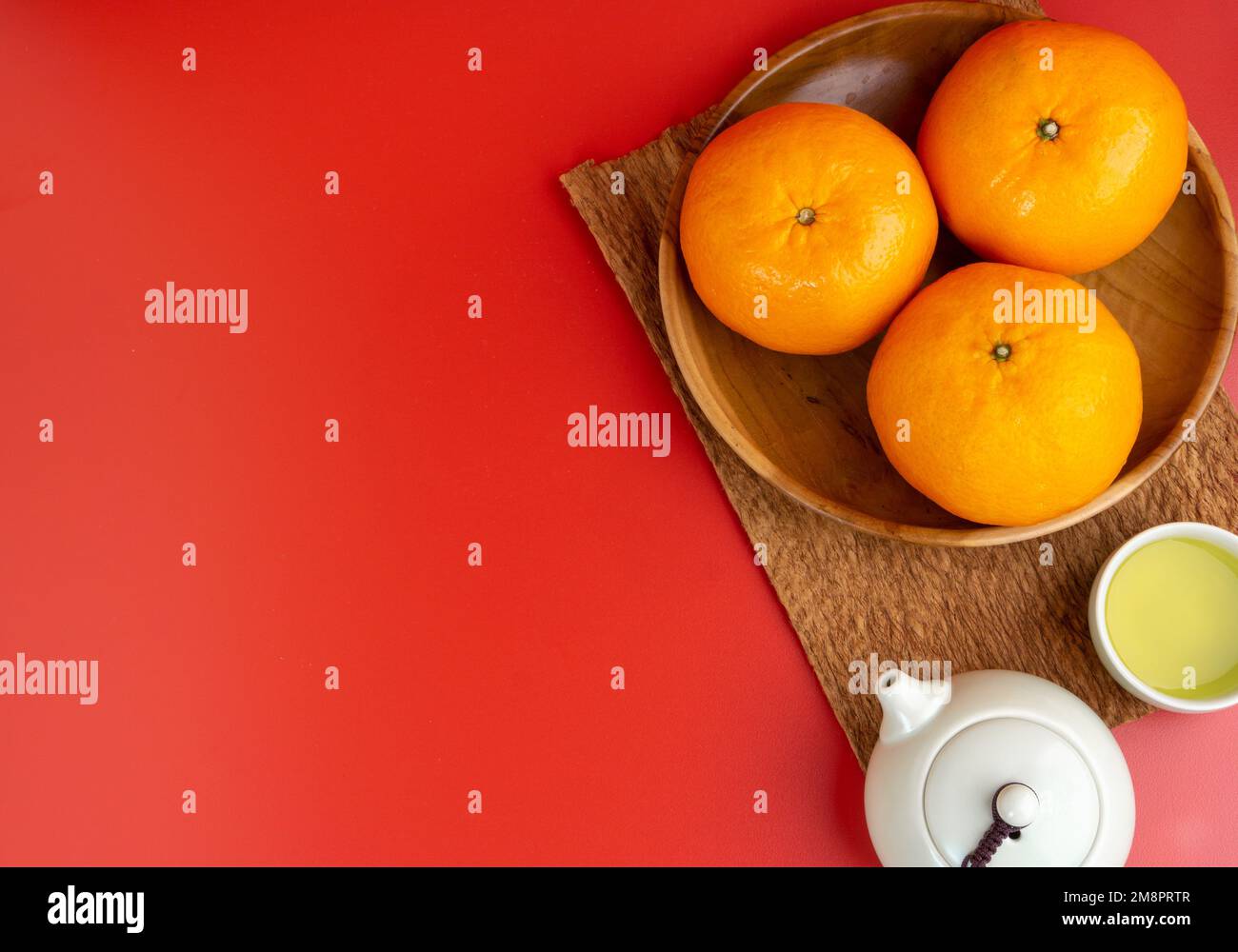 Happy Chinese New Year. Mandarin Oranges, Chinese Gold Sycee, angpao or ...