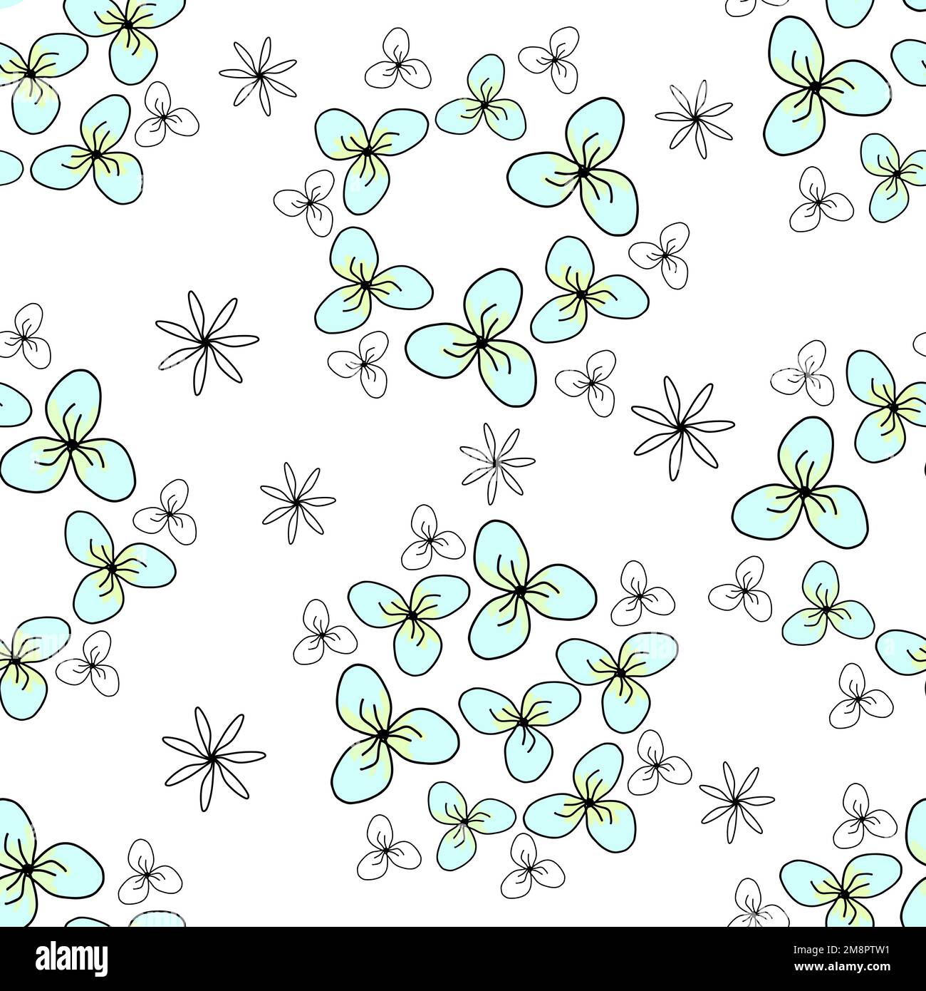 Flower spring hand drawn Stock Vector Image & Art - Alamy