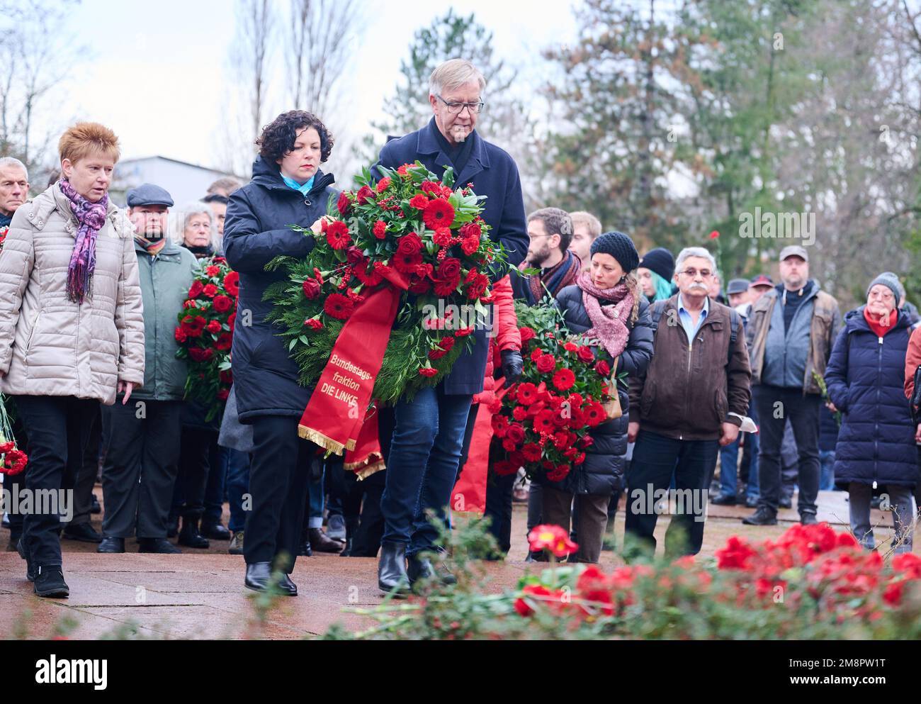 Berlin, Germany. 15th Jan, 2023. Amira Mohamed Ali (Die Linke), leader ...