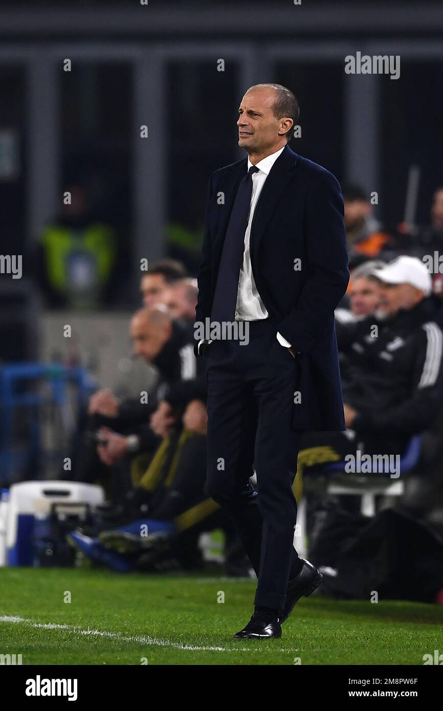 SALERNO, ITALY - JANUARY, 13: Massimiliano Allegri coach of Juventus FC ...