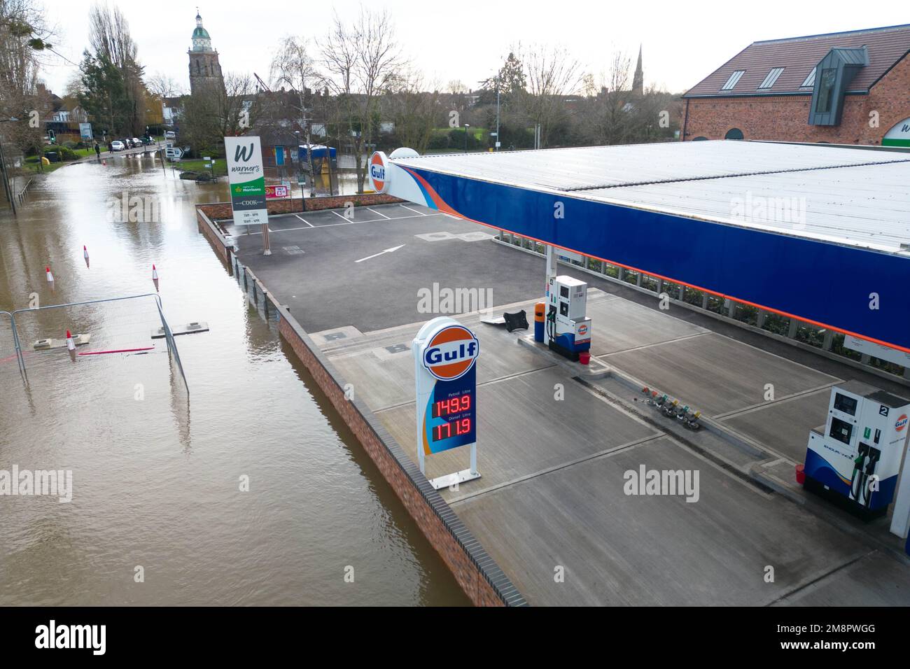 Upton upon Severn, Worcestershire, January 15th 2023 - The town of ...