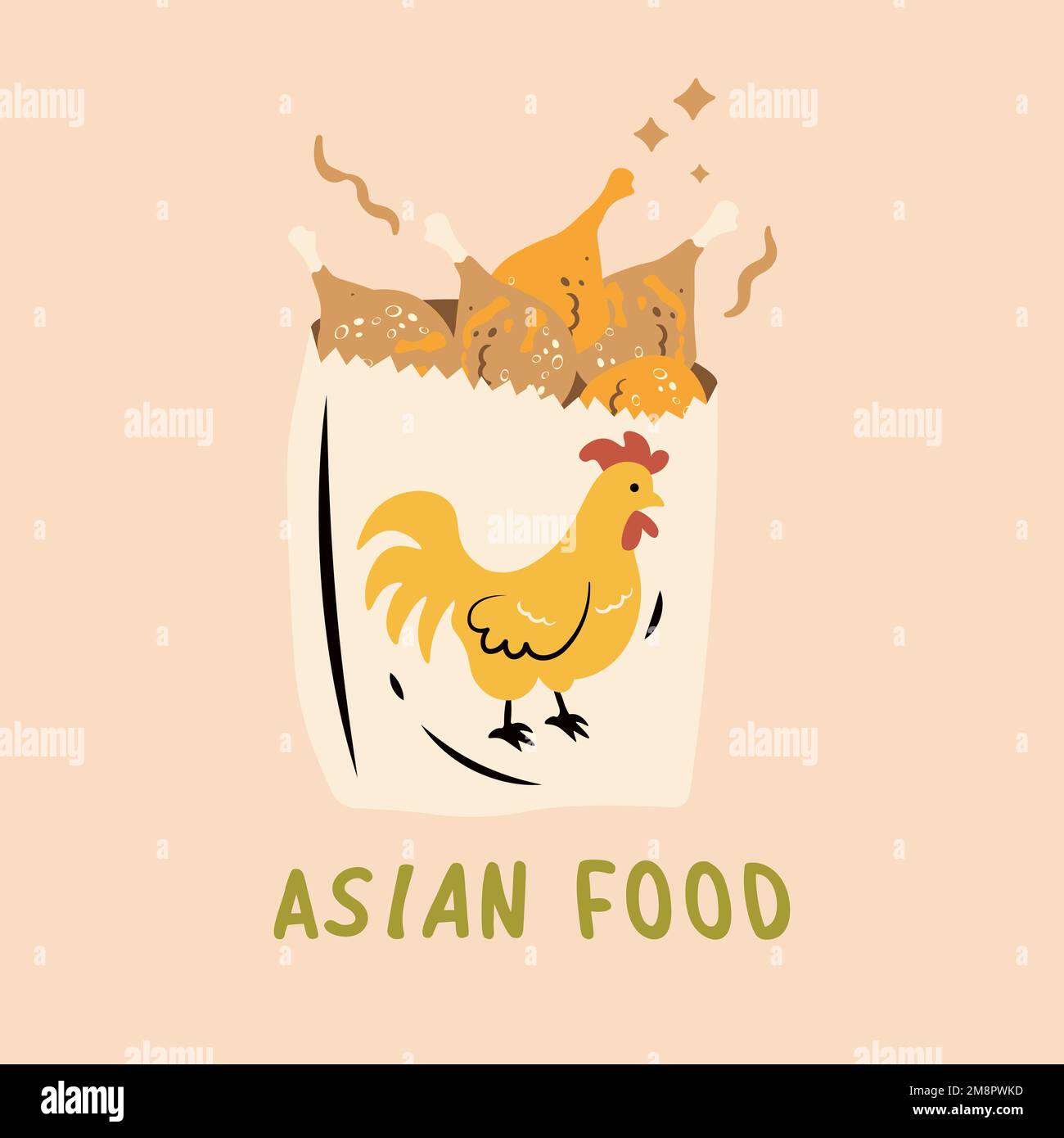 Cooking thai traditional food Stock Vector Images - Alamy