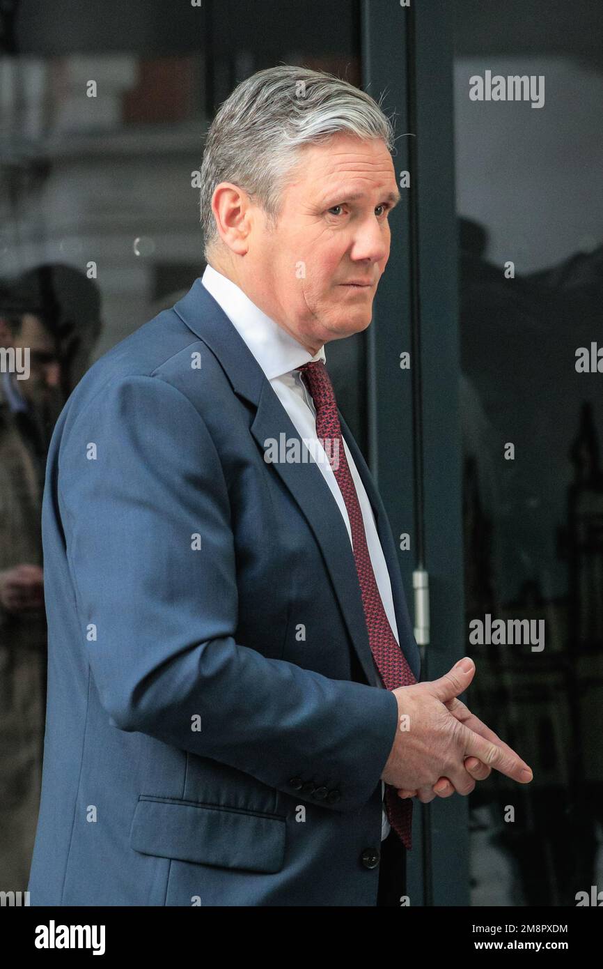 London, UK. 15th Jan, 2023. Keir Starmer, MP, Leader of the Labour ...