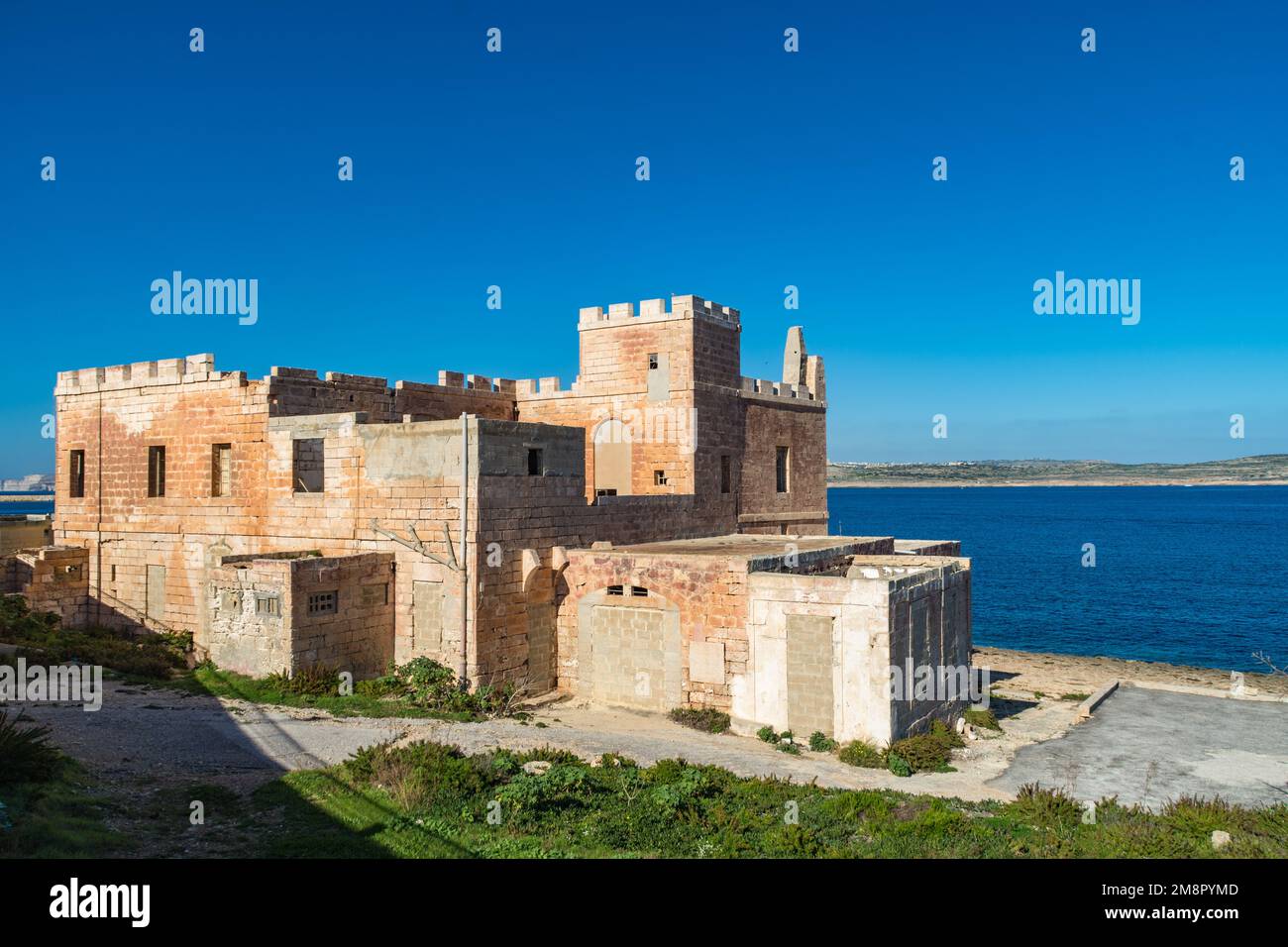 Cirkewwa, Mellieha, Malta - December 26th 2022: The former Wied Musa ...