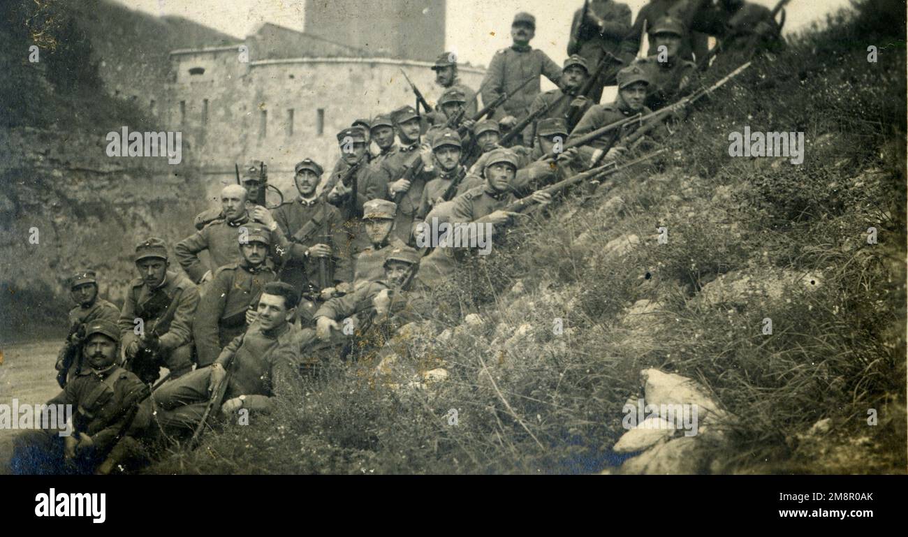 WW1 - first world war, group of italian soldiers Stock Photo - Alamy