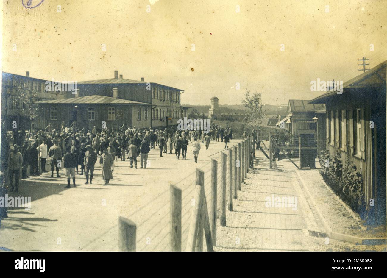 ww1 period, italian pow camp in north of Italy - prisoners of war Stock ...