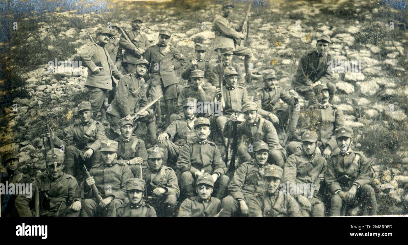 WW1 - first world war, group of italian soldiers Stock Photo - Alamy