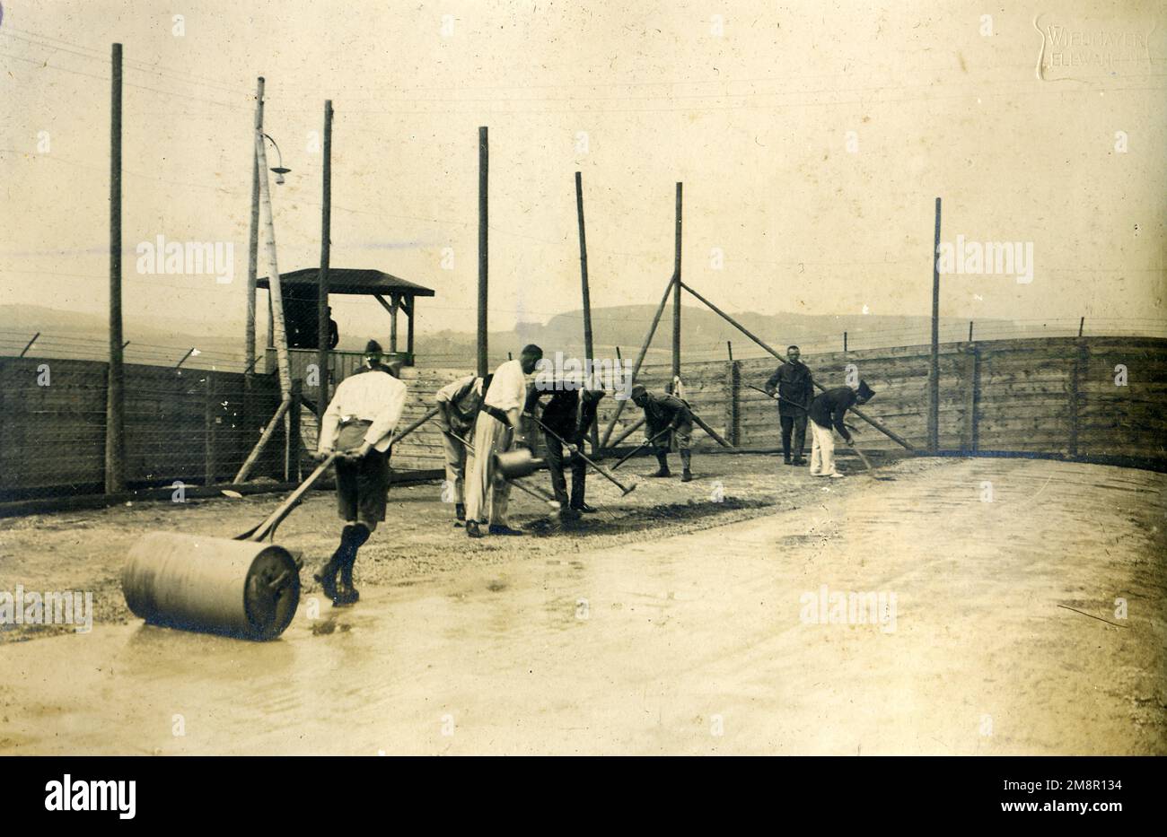 ww1 period, italian pow camp in north of Italy - prisoners of war Stock ...