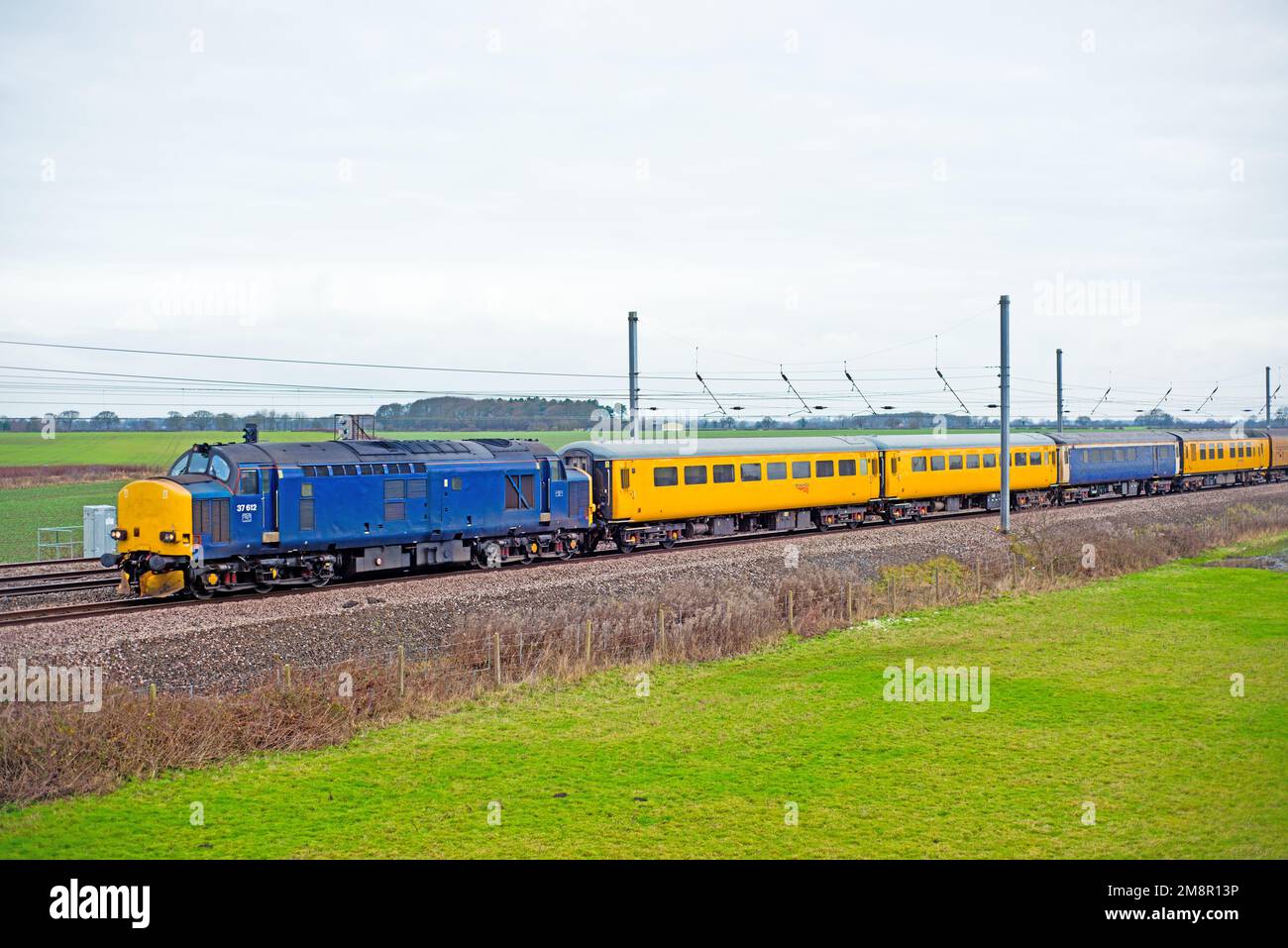 Class 37612 on Network Rail Test Train at Shipton by Beningbrough ...