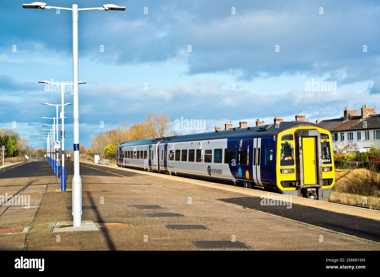 Northern Train at Eaglescliffe Railway Station, Stockton on Tees ...