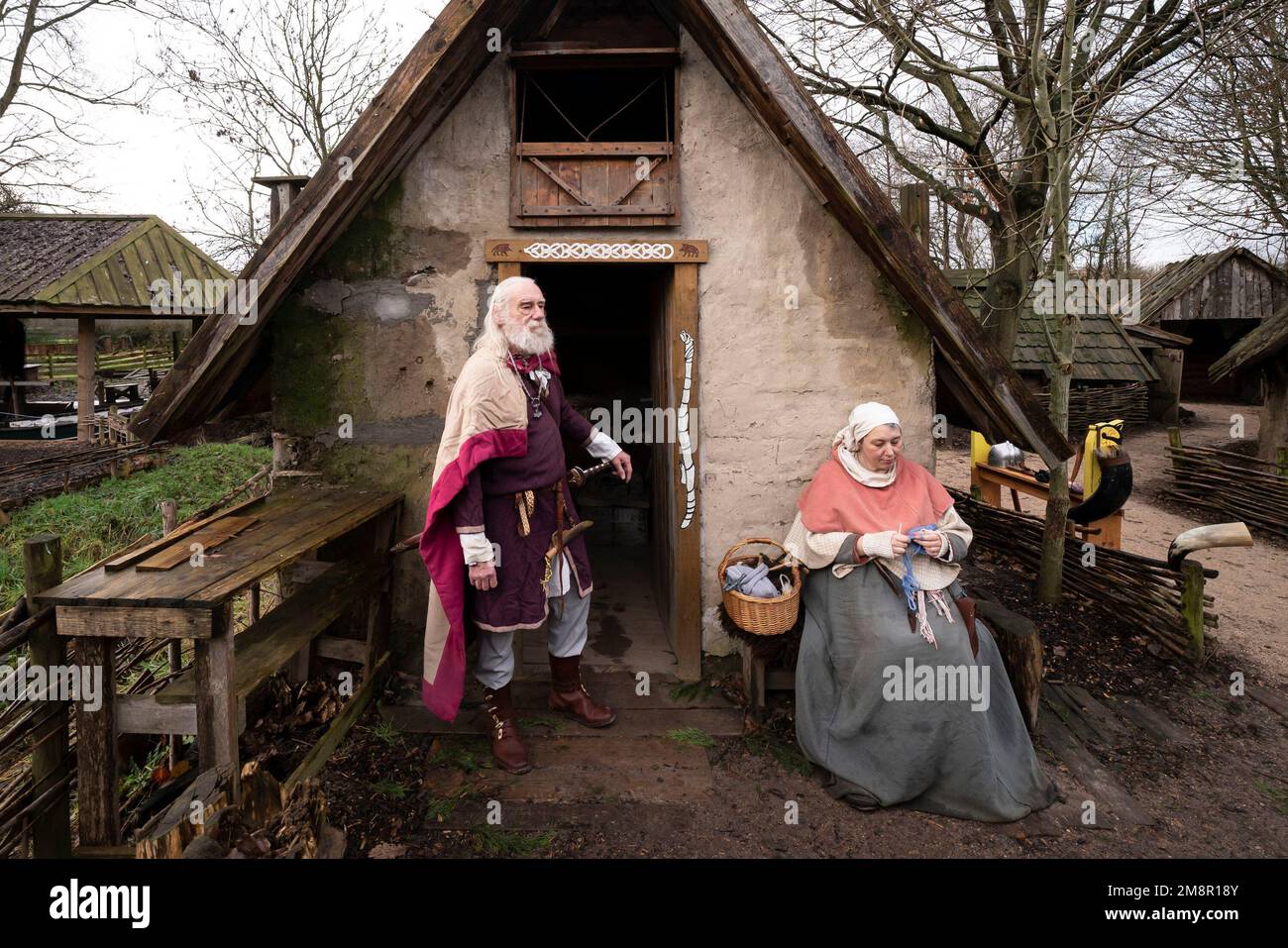 Gordon Monks and Heidi Shaw, members of living history group the ...