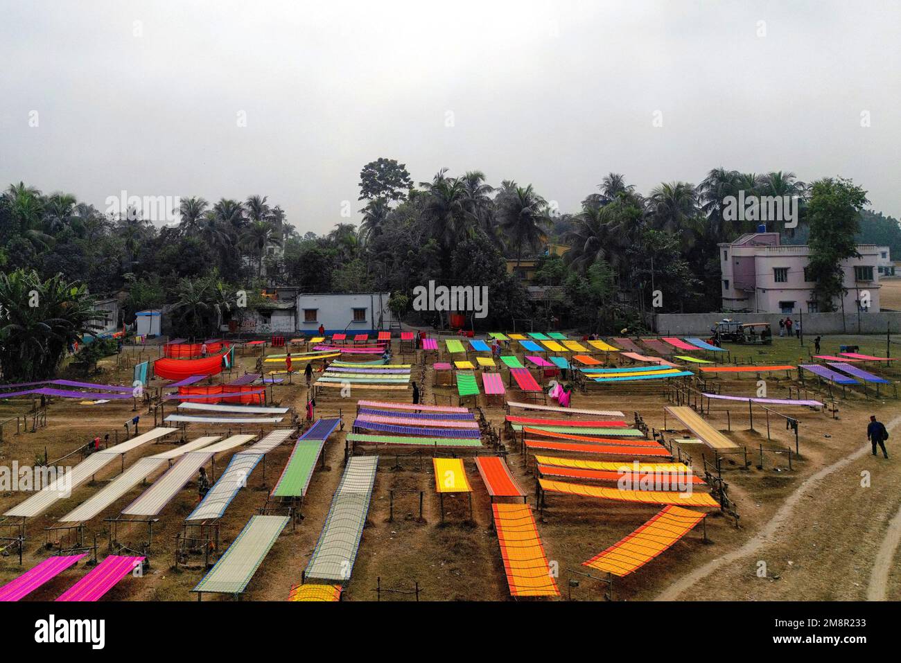 (EDITORS NOTE: Image taken with drone)An open field filled up with ...