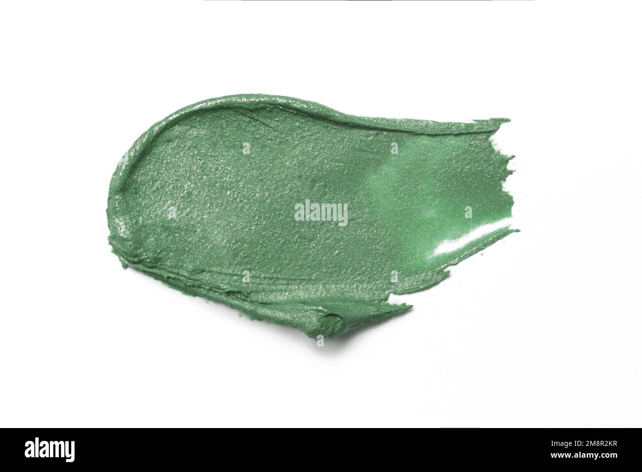 Natural cosmetic face mud sample isolated on white. Skin clay smear ...