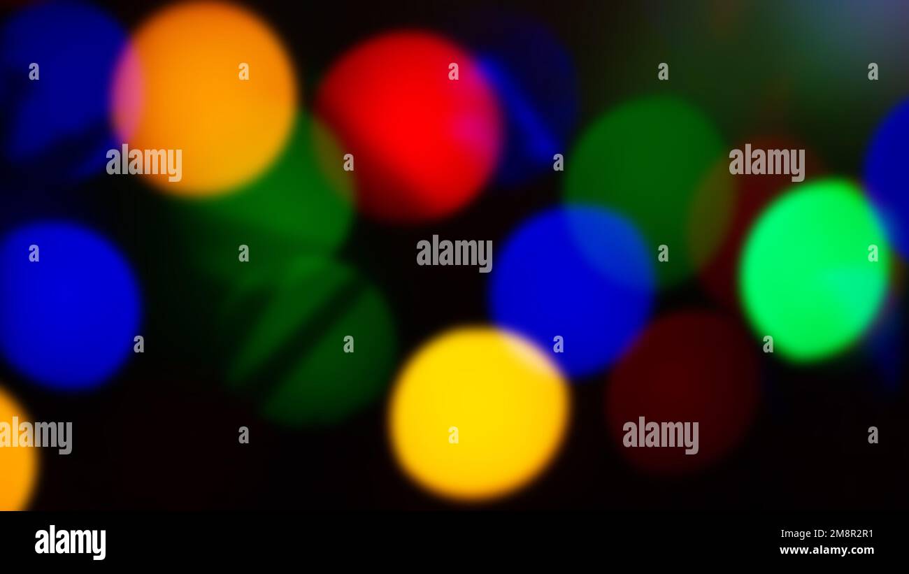 Multi-Hued Bokeh Light Effect Stock Photo - Alamy