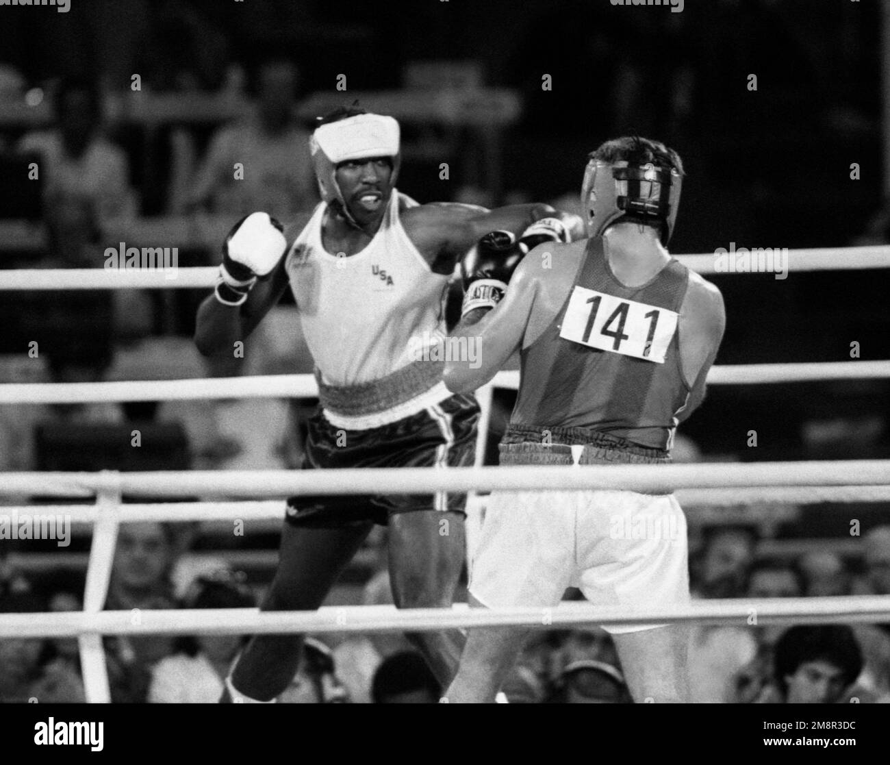 OLYMPIC SUMMER GAMES IN LOS ANGELES 1984 BOXING Henry Tillman USA ...