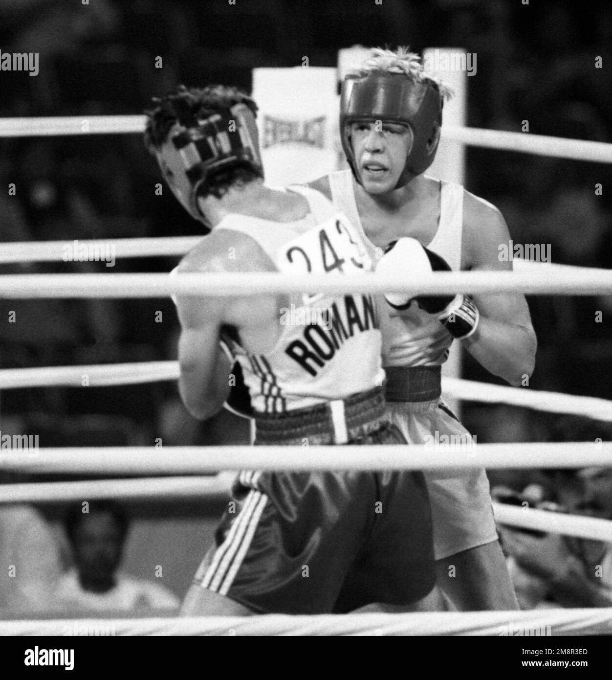 OLYMPIC SUMMER GAMES IN LOS ANGELES 1984 BOXING Stefan Sjöström Sweden ...