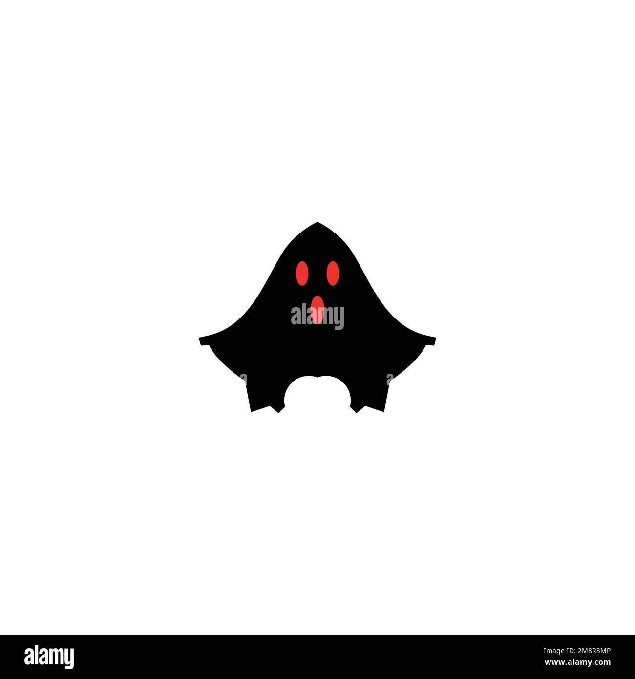 Ghost icon. Simple style Halloween holiday poster background symbol ...
