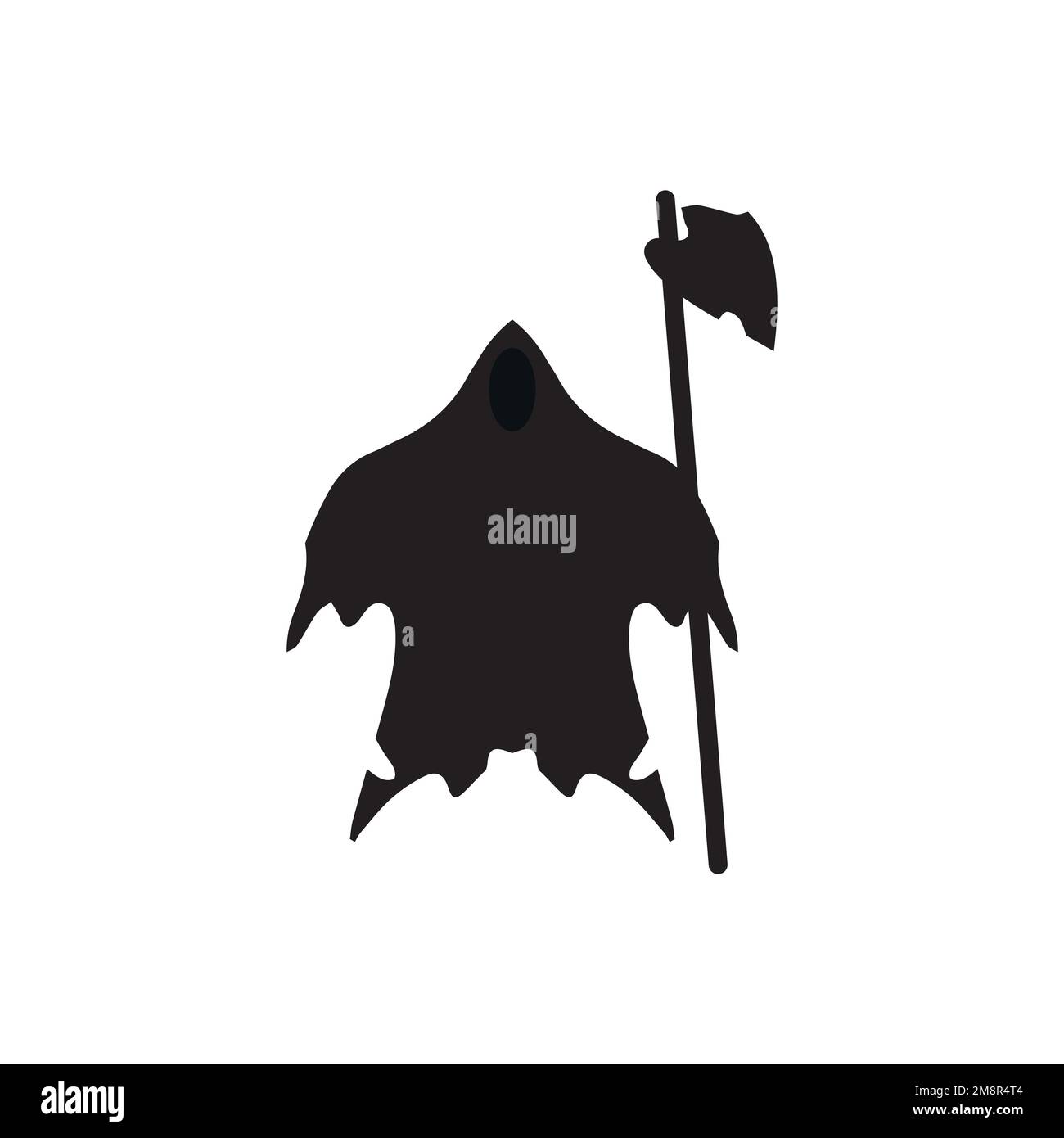 Reaper icon. Simple style Halloween holiday poster background symbol ...